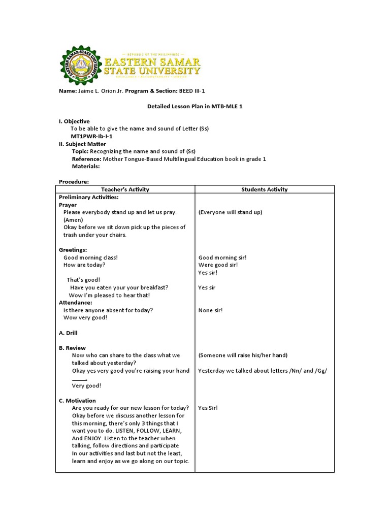 DLP in MTB-MLE | PDF