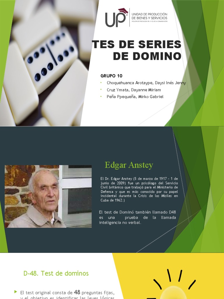 Test de Dominó D48: Evaluación de Inteligencia | PDF | Inteligencia ...