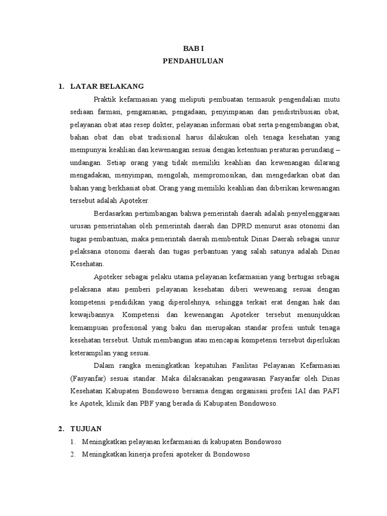Laporan Sidak Apotek 2020 | PDF | Pengembangan Diri