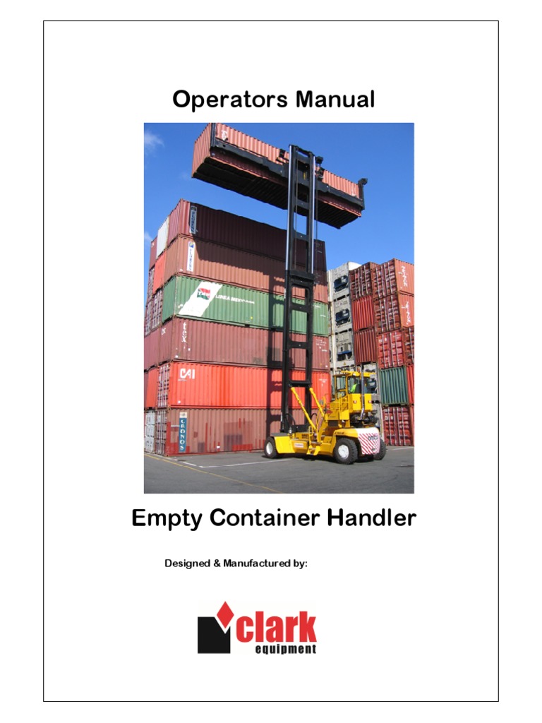 4 - Clark Omega - Operator Manual - Empty Container Handler - Revision ...