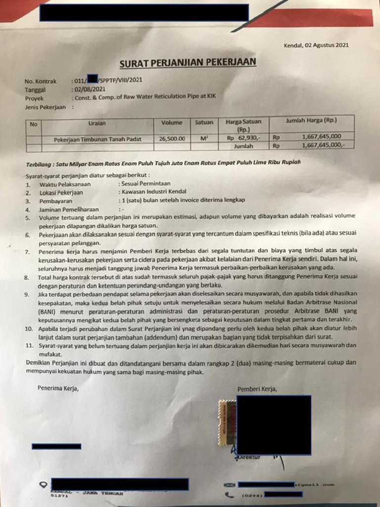 PO Maincon-Subcon | PDF