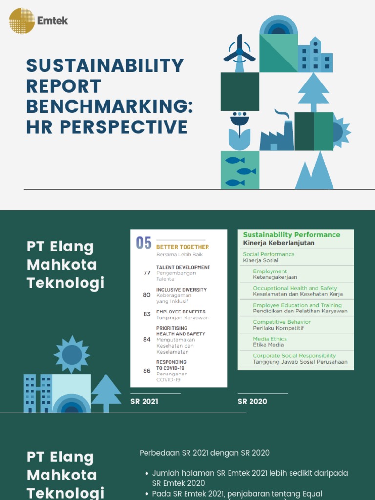 Sustainability Report Benchmarking - HR Perspective | PDF