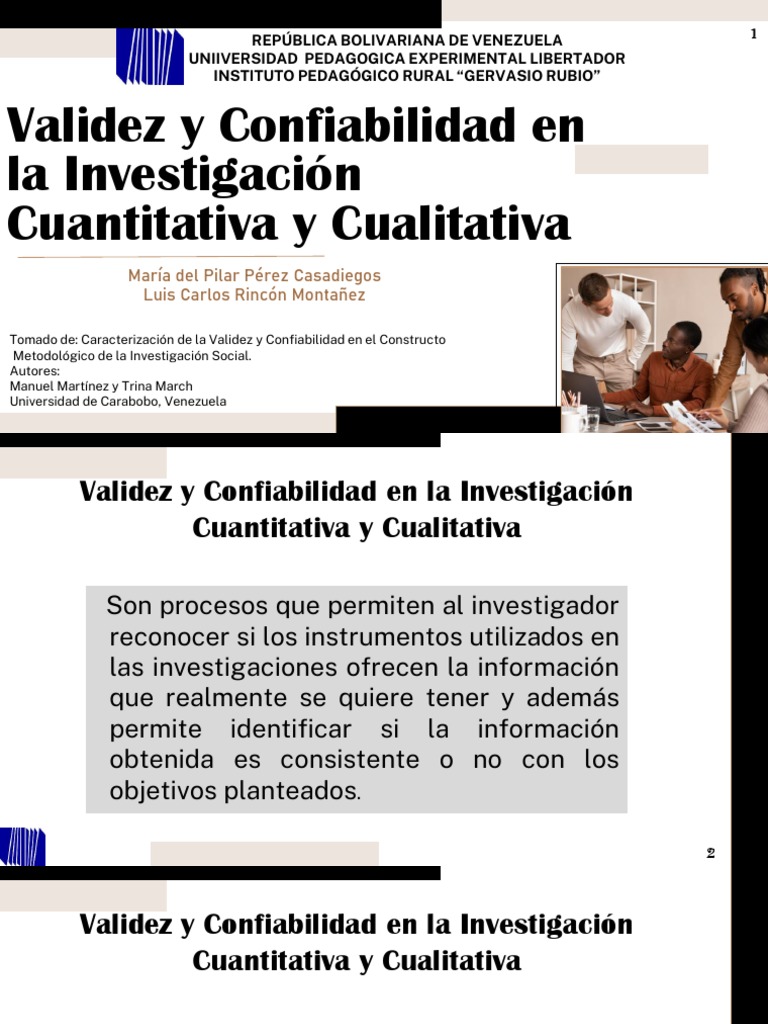 Validez y Confiabilidad en La Investigacion | PDF | Validez (Estadísticas) | Science