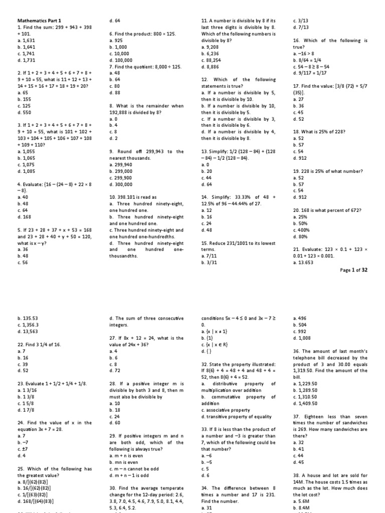 Mathematics Part 1 | PDF | Taxes | United States Congress