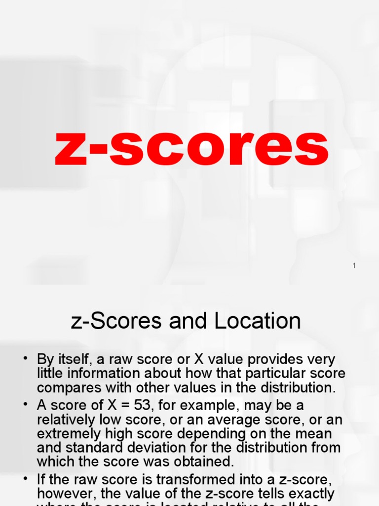 Chapter 5 | PDF | Standard Score | Standard Deviation
