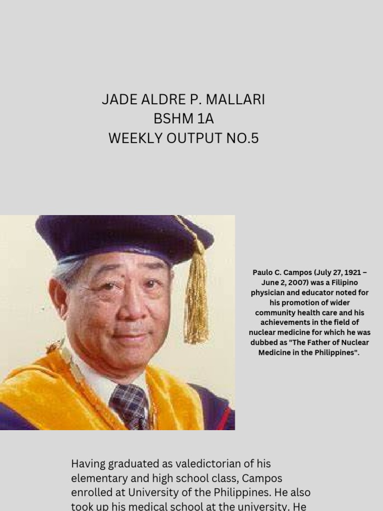 Jade Aldre P. Mallari BSHM 1a Weekly Output No.5 PDF | PDF