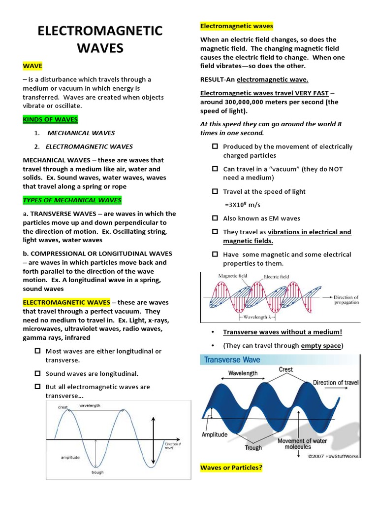 Grade 10 Science Reviwer 2nd Quarter | PDF | Electromagnetic Radiation ...