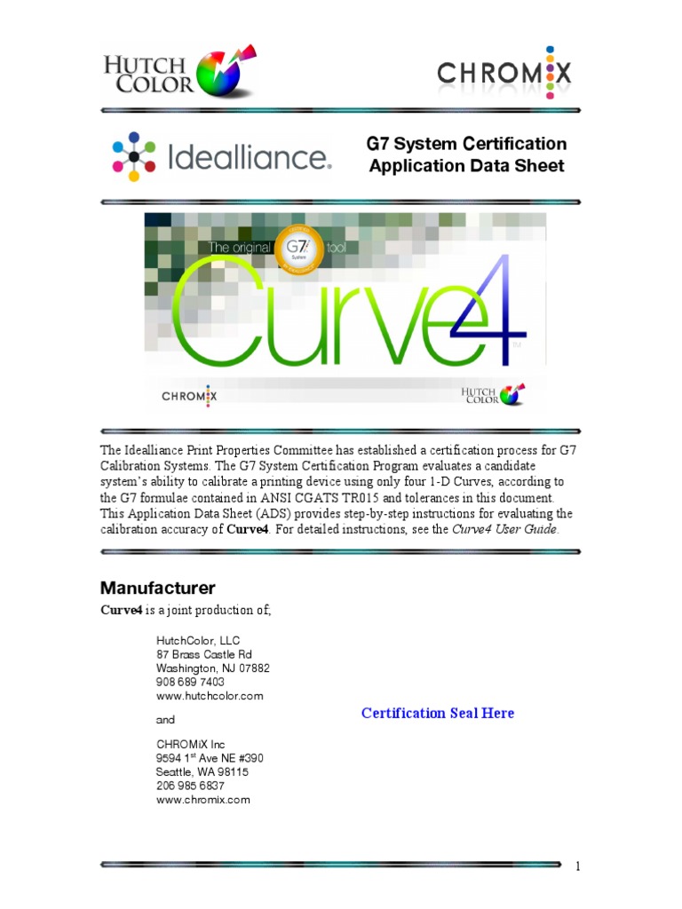 Curve4-G7 System ADS 004 | PDF | Calibration | Accuracy And Precision