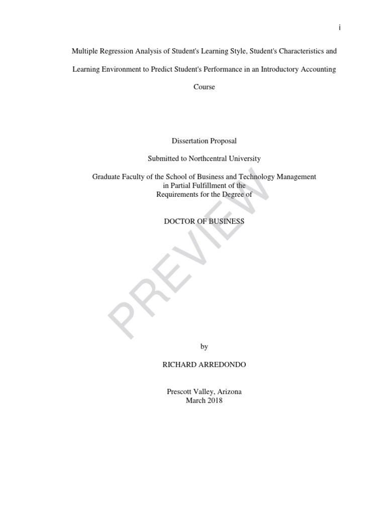 Multiple Regression Analysis of Students Learning Style Students Characteristics and | PDF ...