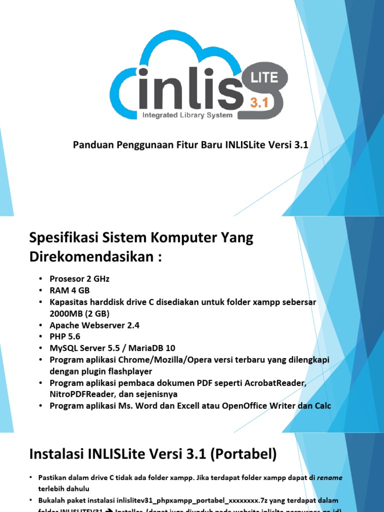 Panduan Penggunaan Fitur Baru INLISLite Versi 3.1 | PDF | Bisnis ...