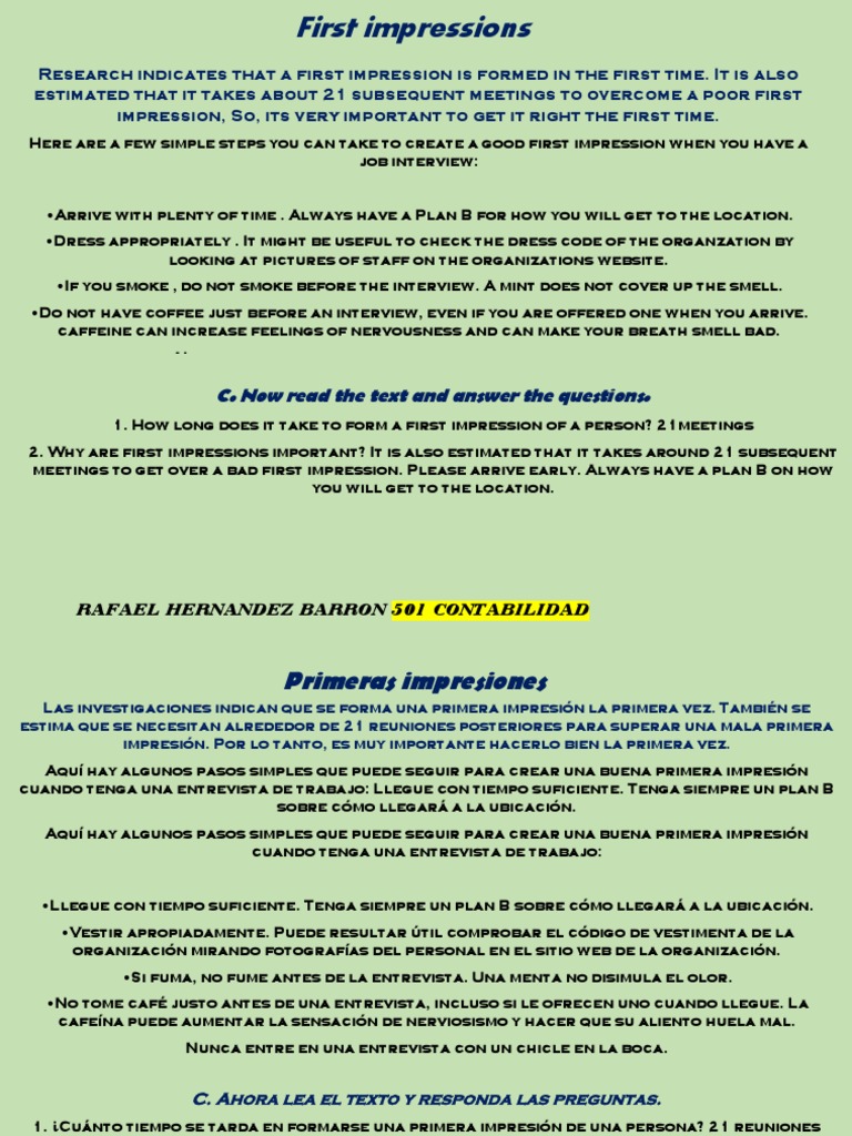 (RAFAEL) Week 13 First Impressions PDF | PDF