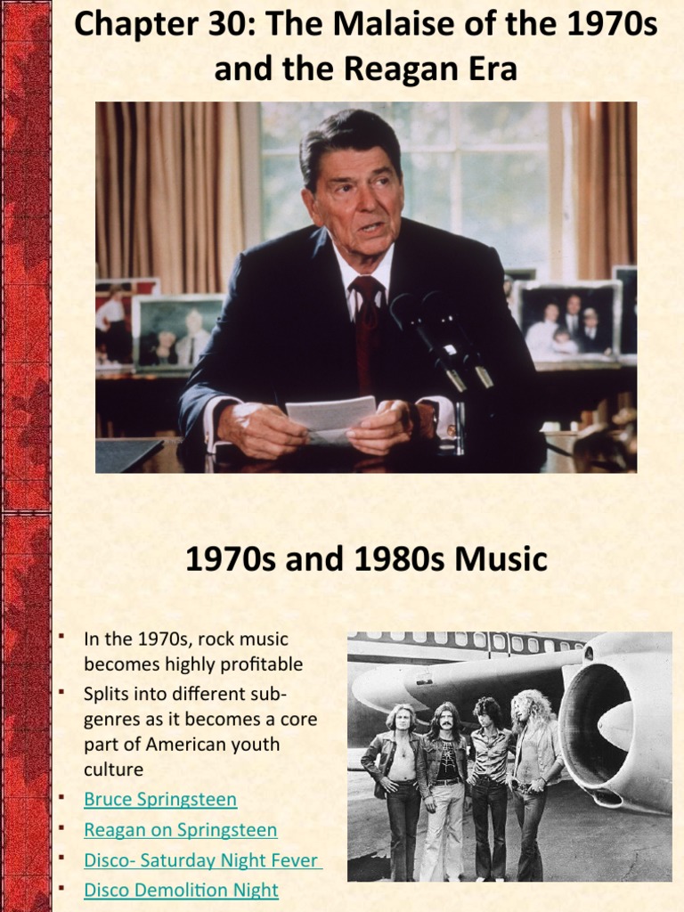 Chapter 30 Powerpoint | PDF | Ronald Reagan | Gerald Ford