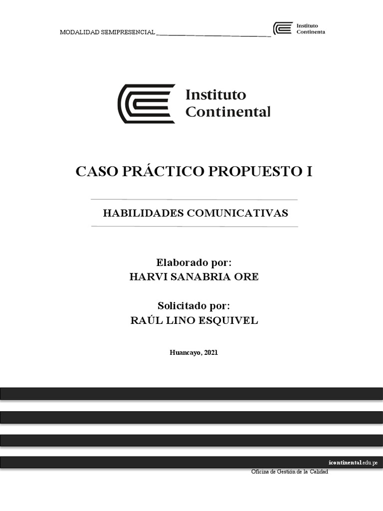 Caso Practico Propuesto I | PDF
