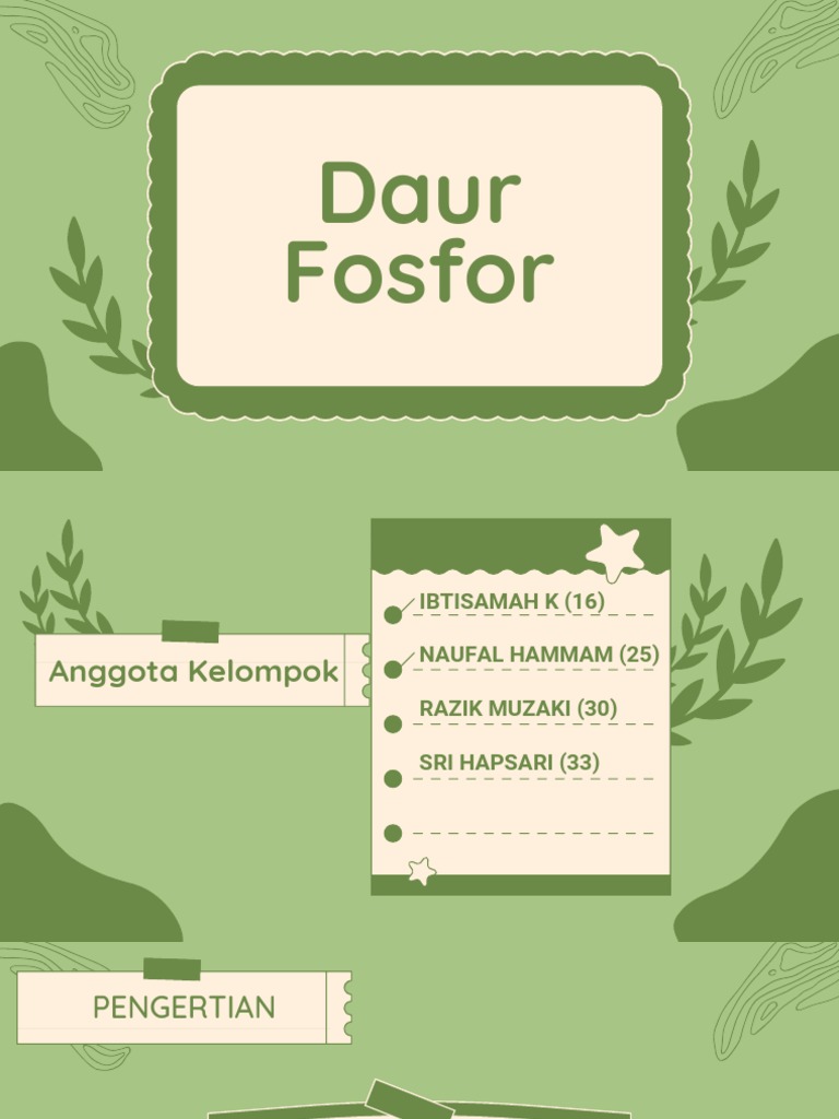 Daur Fosfor | PDF | Sains & Matematika