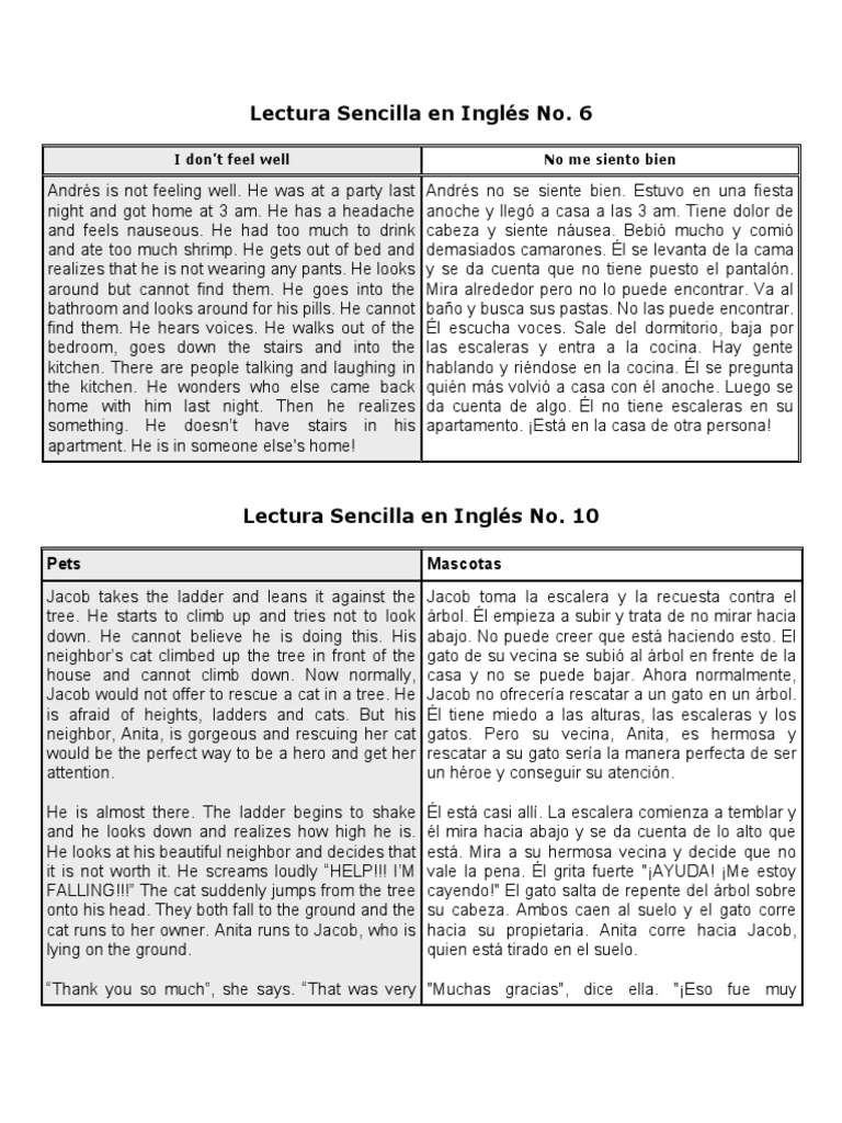 Lectura Sencilla En Inglés No Pdf