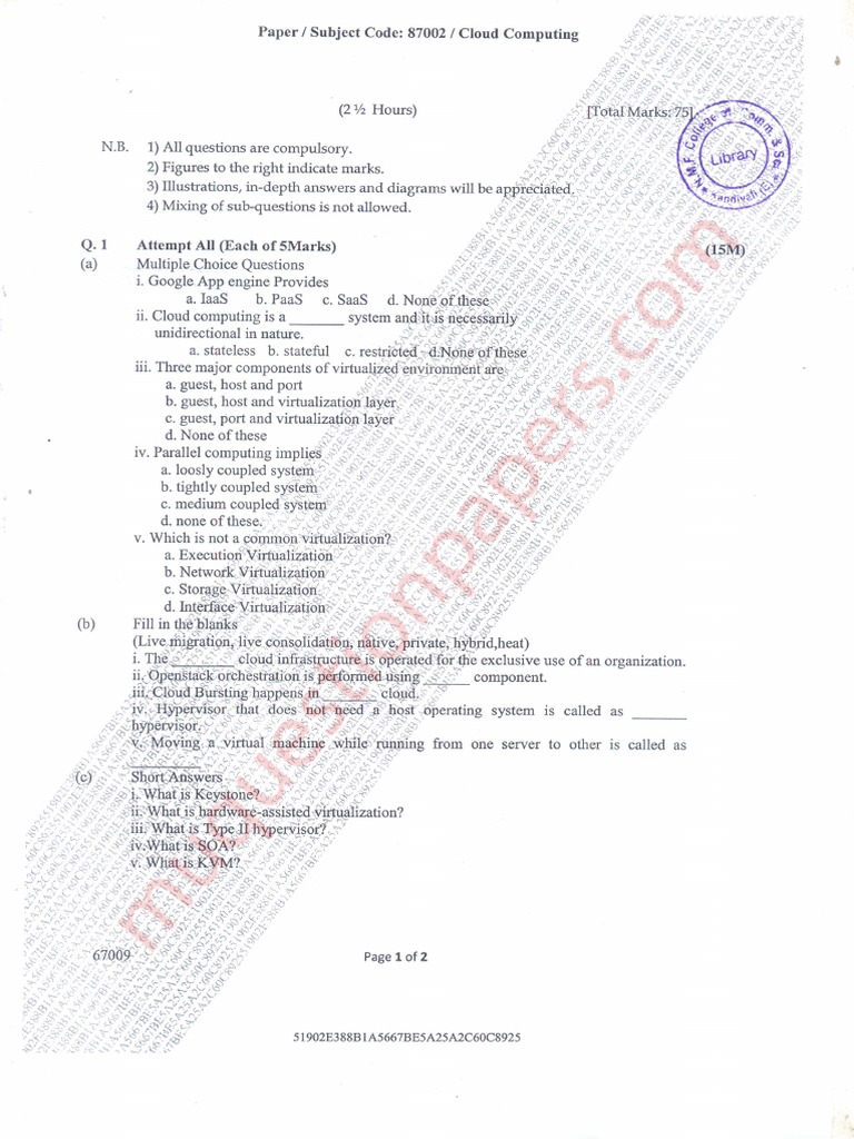 Tybsc-Cs Sem6 CC Apr19 | PDF