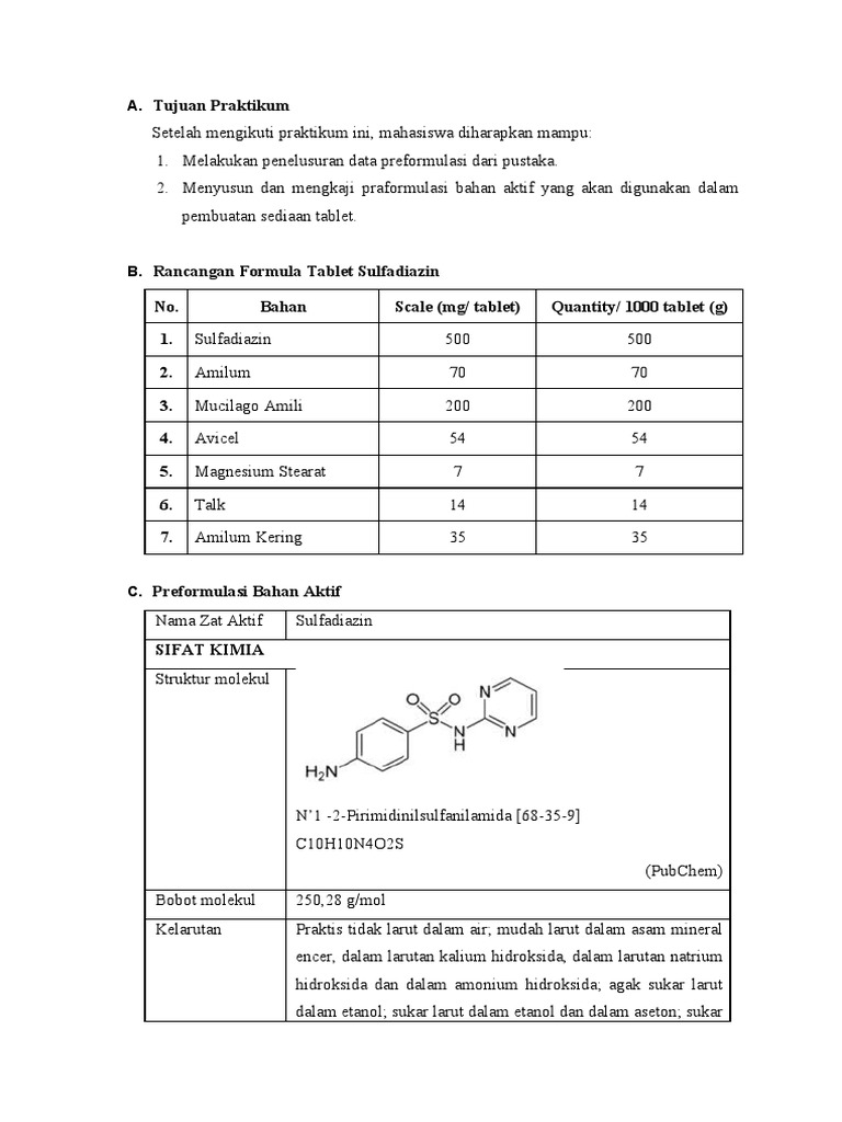 TSF 2 Preformulasi | PDF