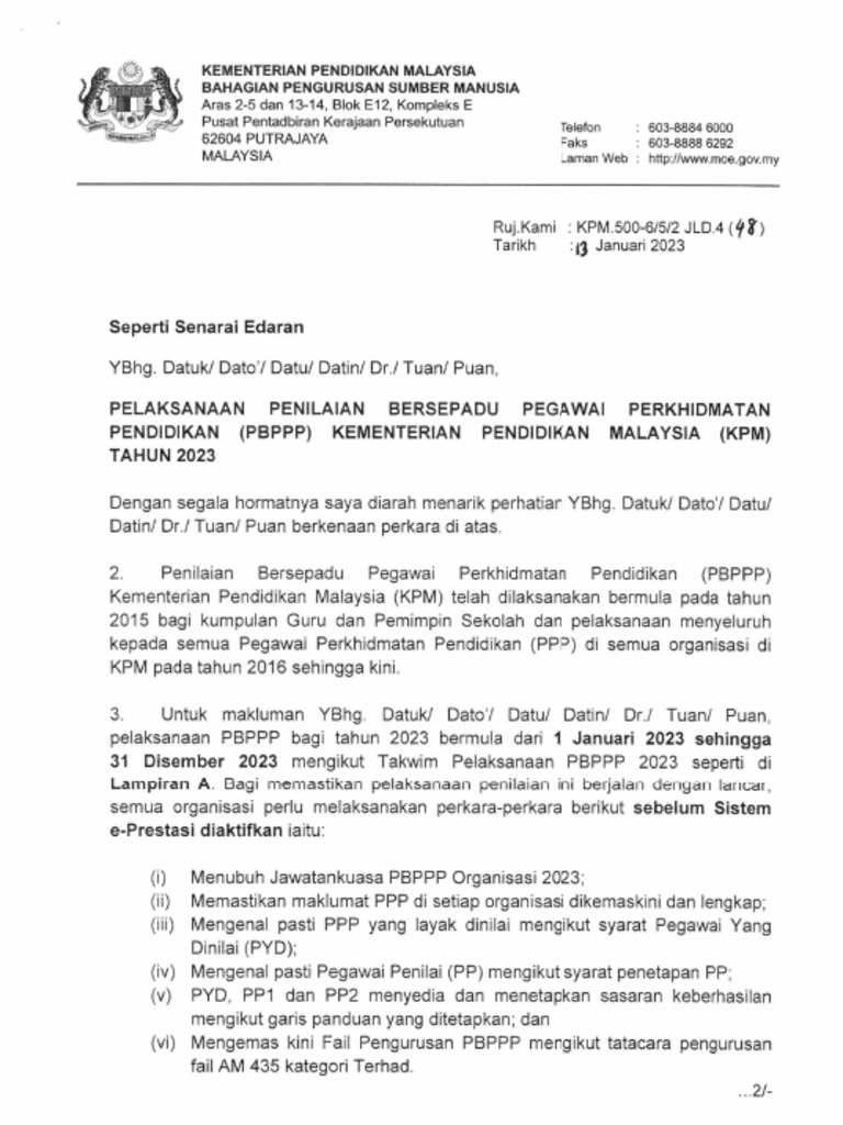 PBPPP KPM BPSM 2023 | PDF