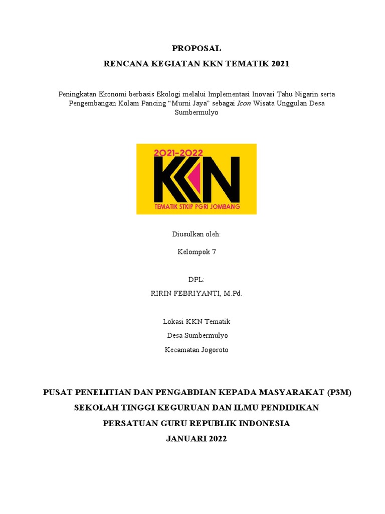Proposal KKN Sumbermulyo | PDF
