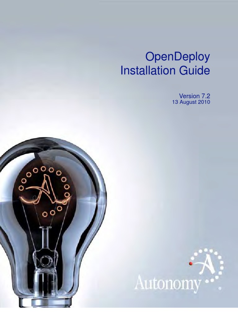 Open Deploy 7 2 Install Guide Pdf Windows Registry Command Line Interface