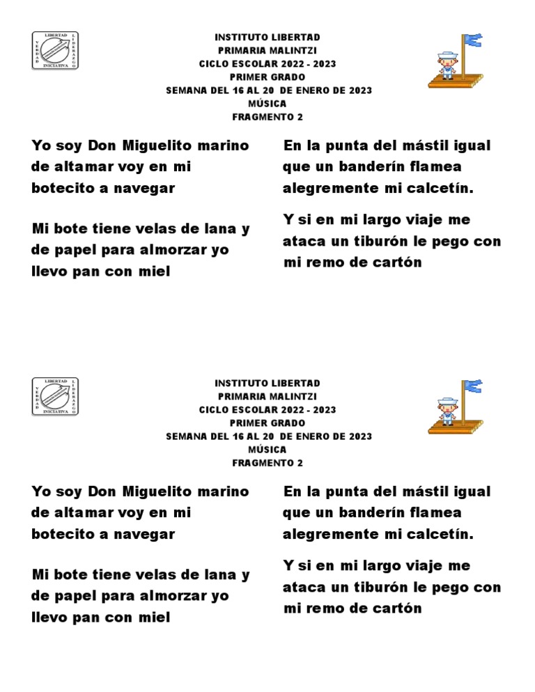 Miguelito Ficha 2 | PDF