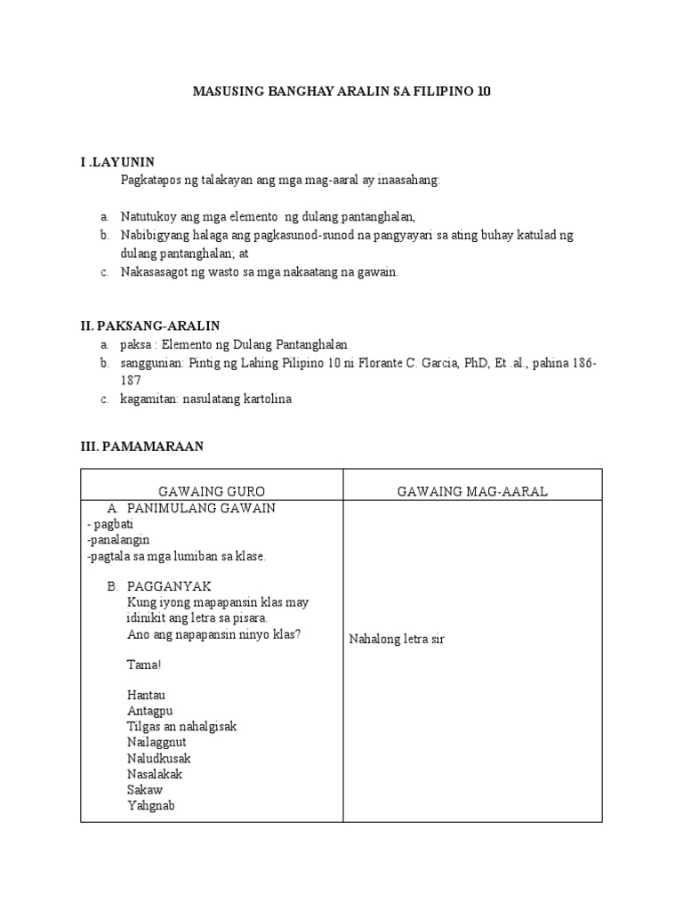 LP Dulang Pantanghalan | PDF