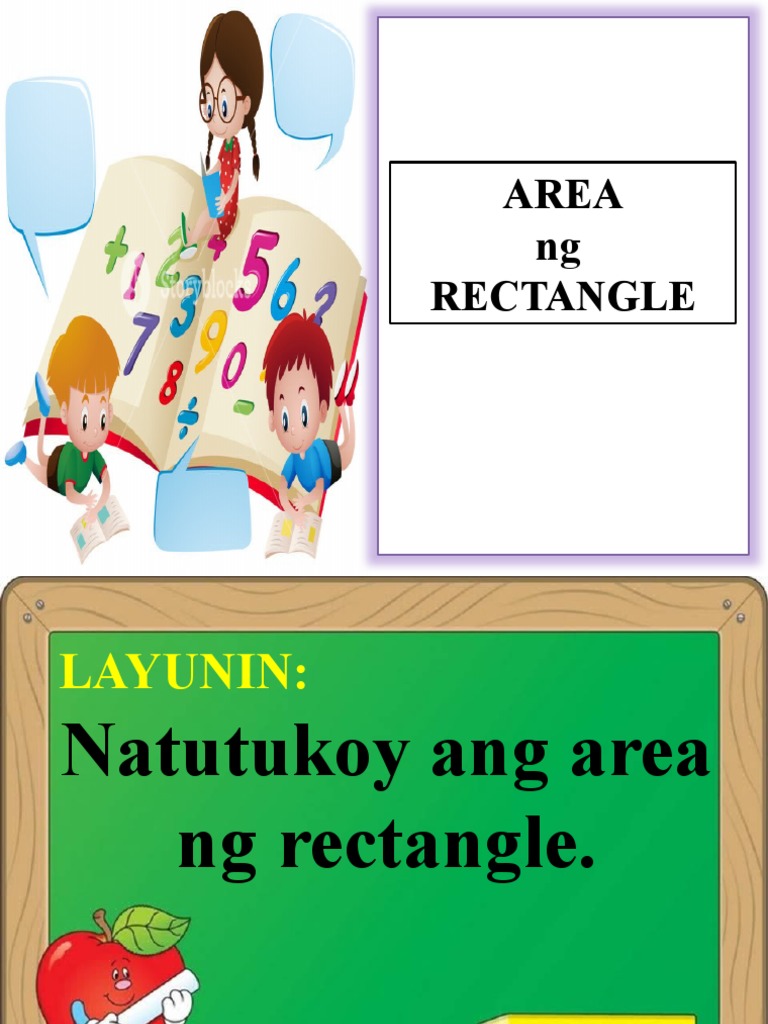 Cot Math Area Of A Rectangle Pptx 1 Pdf