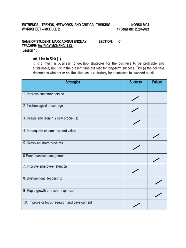 Encilay, Mark Adrian Enrends Module 2 | PDF | Decision Making | Thought