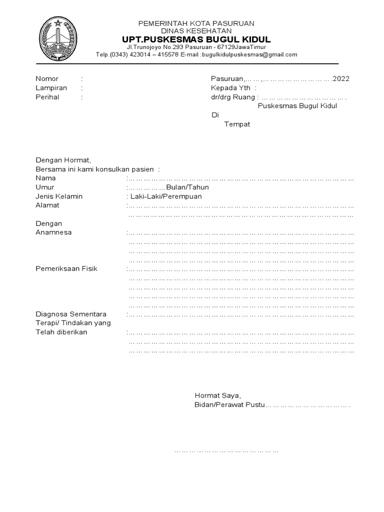 Form Rujukan Pustu | PDF