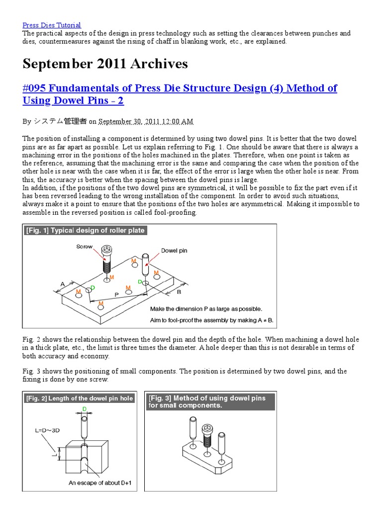 Press Die Design Fundamentals | PDF | Screw | Mechanical Engineering