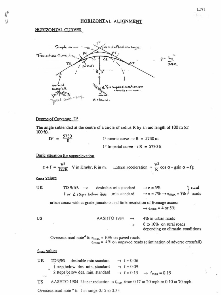 Horizontal Alignment | PDF | Geometry | Mathematical Analysis