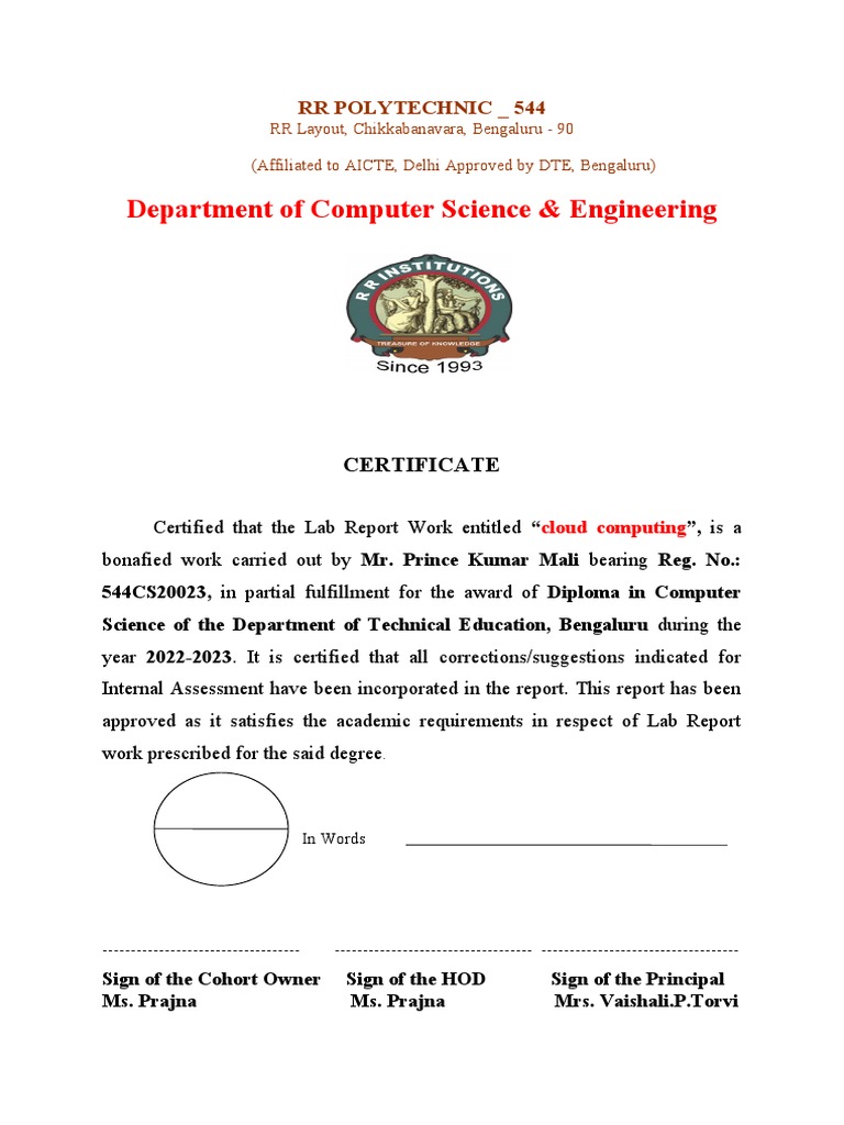 Report Certificate | PDF | Business | Computers
