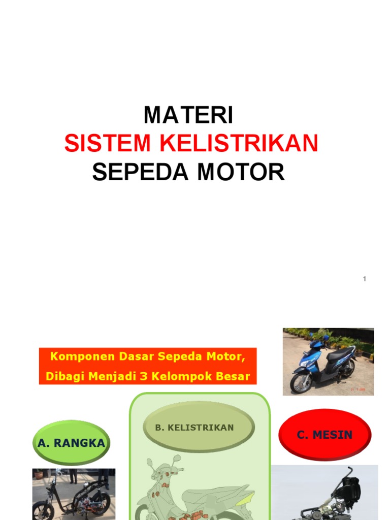 MODUL KELISTRIKAN Sepeda motor | PDF