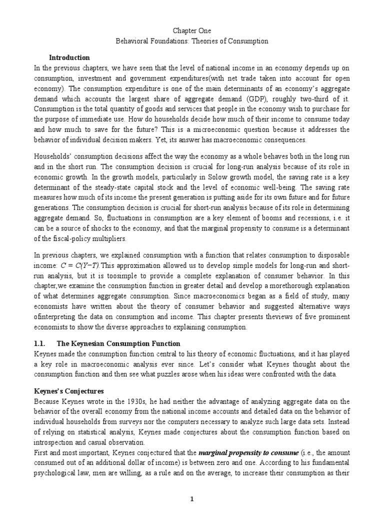 Macroeconomics | PDF | Consumption (Economics) | Keynesian Economics