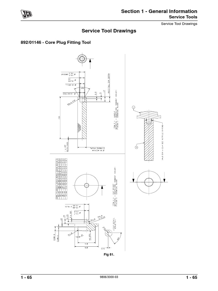 Service Tool Drawings Guide | PDF | Propulsion | Vehicle Parts