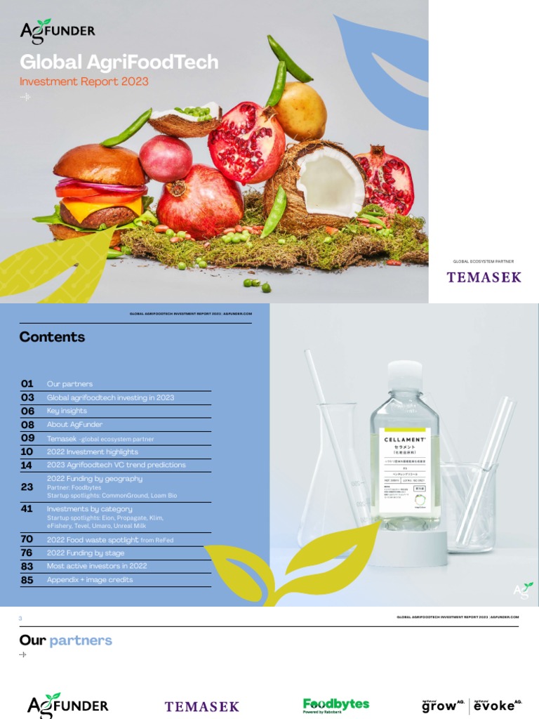 Agfunder Global Agrifoodtech Investment Report 2023 PDF | PDF | Venture ...