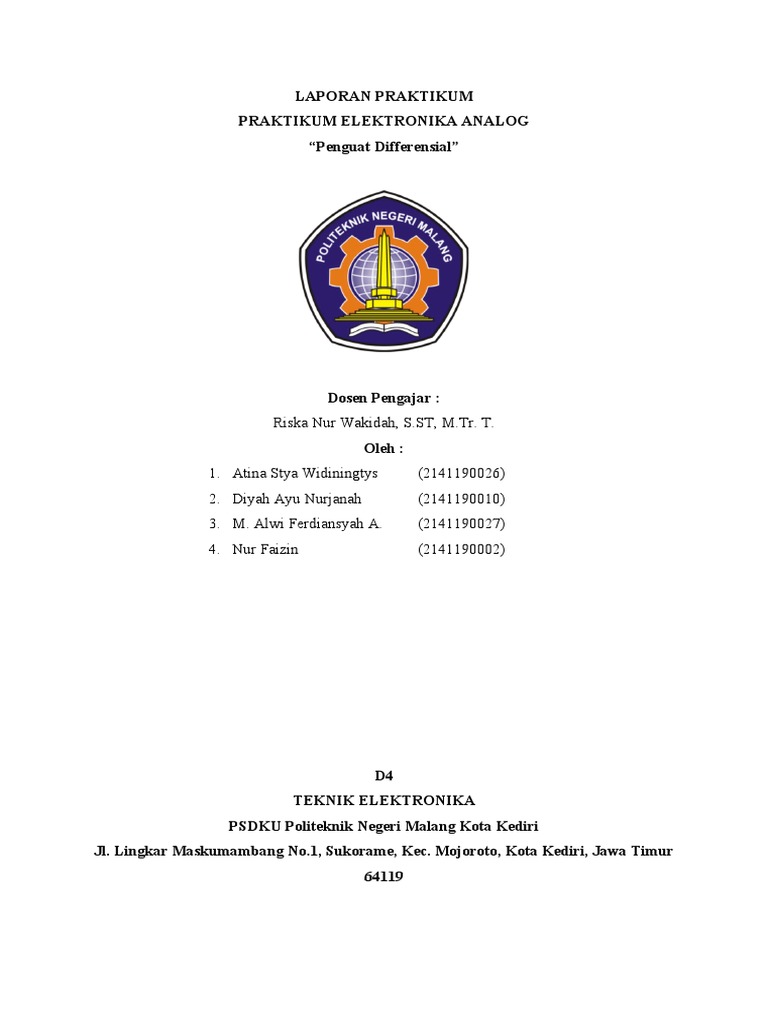 Laporan Praktikum Penguat Diferential | PDF
