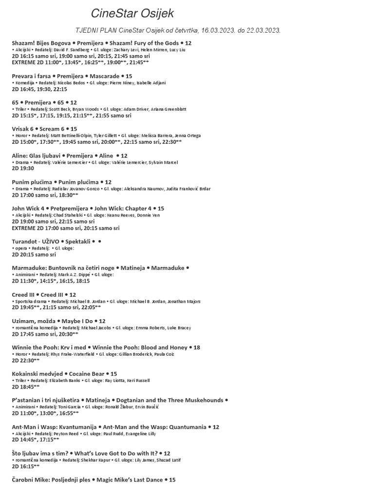 CineStar Osijek 16.03.2023 | PDF
