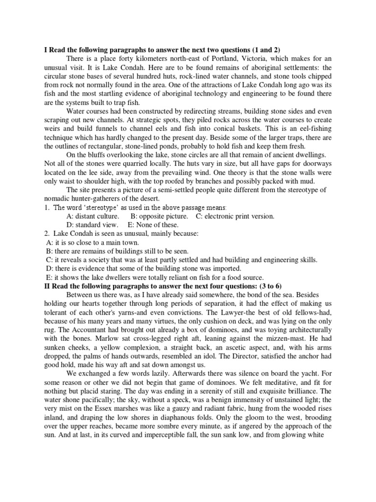 208-English For Competitive Examinations-Reading Comprehension Test ...