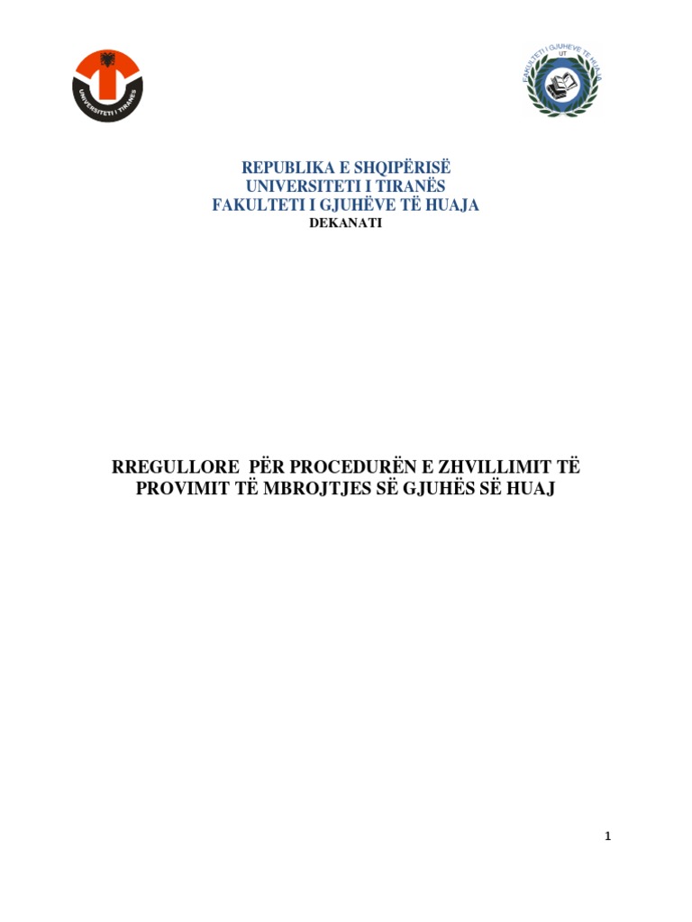Rregullore Per Mbrojtjen e Gjuhes Se Huaj FGJH Final | PDF