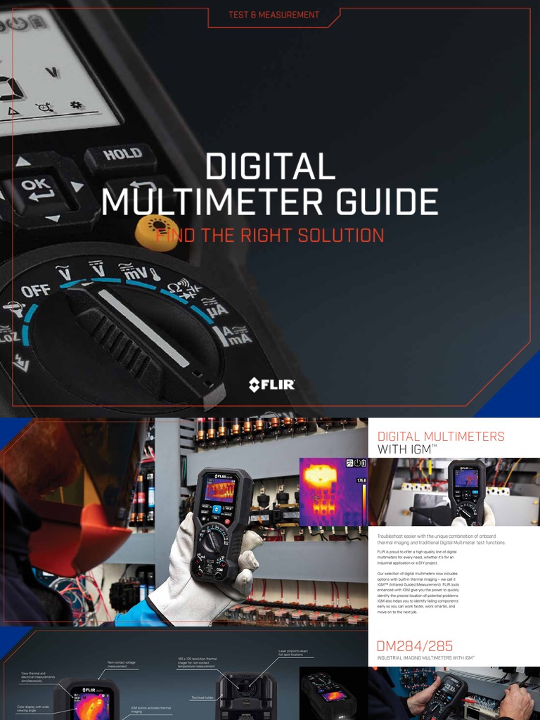 DM285 - DigitalMultimeter With IMG | PDF | Thermography | Thermocouple