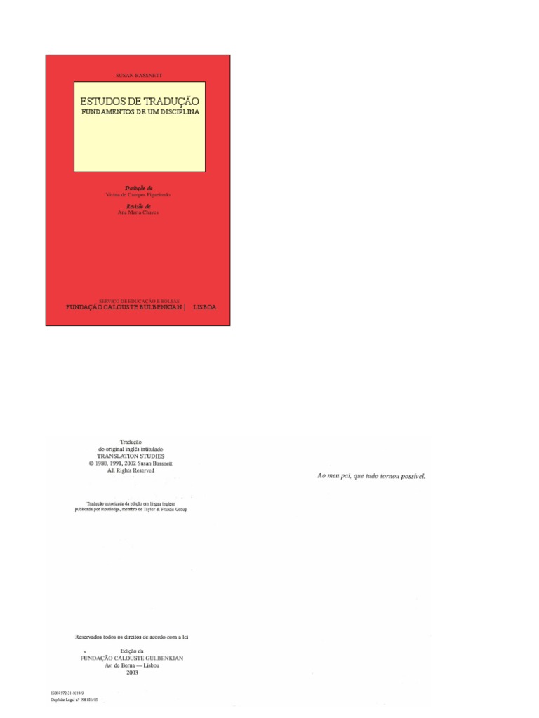 Estudos de Tradução - Susan Bassnett | PDF