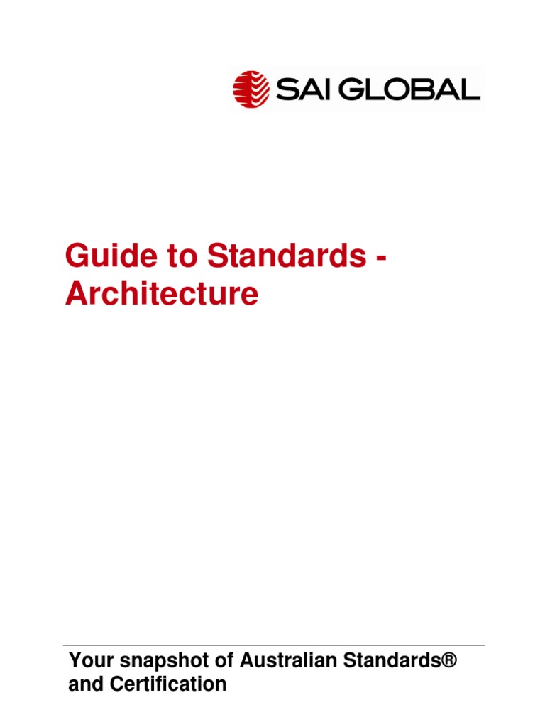 Guide To Standards - Architecture: Your Snapshot of Australian ...