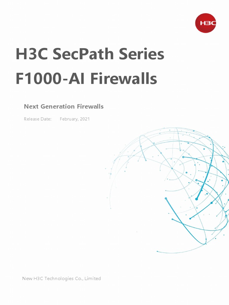 H3C SecPath Series F1000-AI Firewall DataSheet | PDF | Denial Of ...