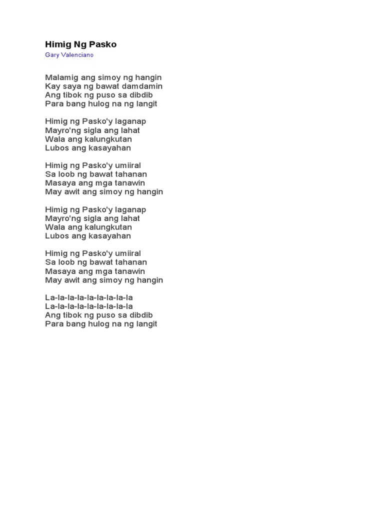 Himig NG Pasko | PDF