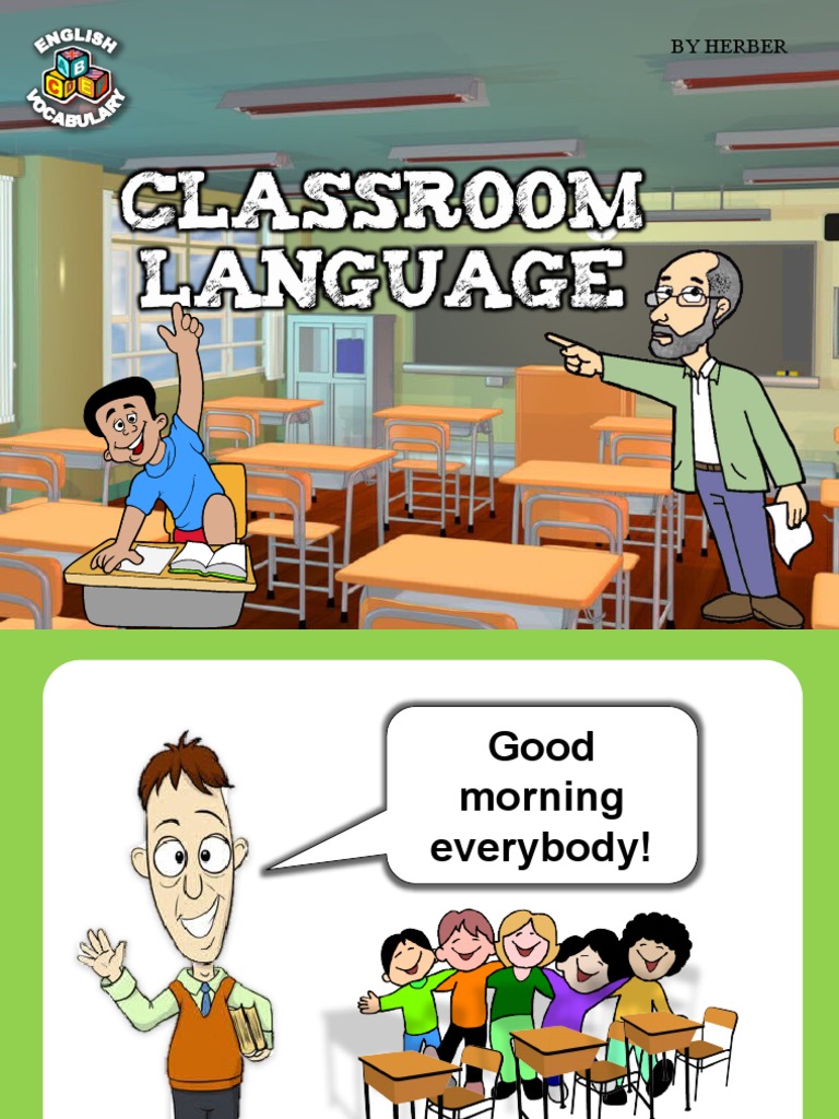 Classroom Language PPT Flashcards - 42705 | PDF