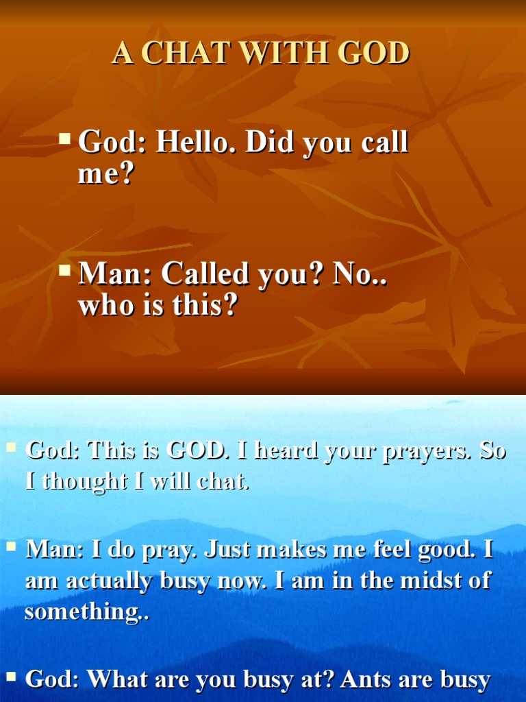 Chat With God | PDF | God | Truth