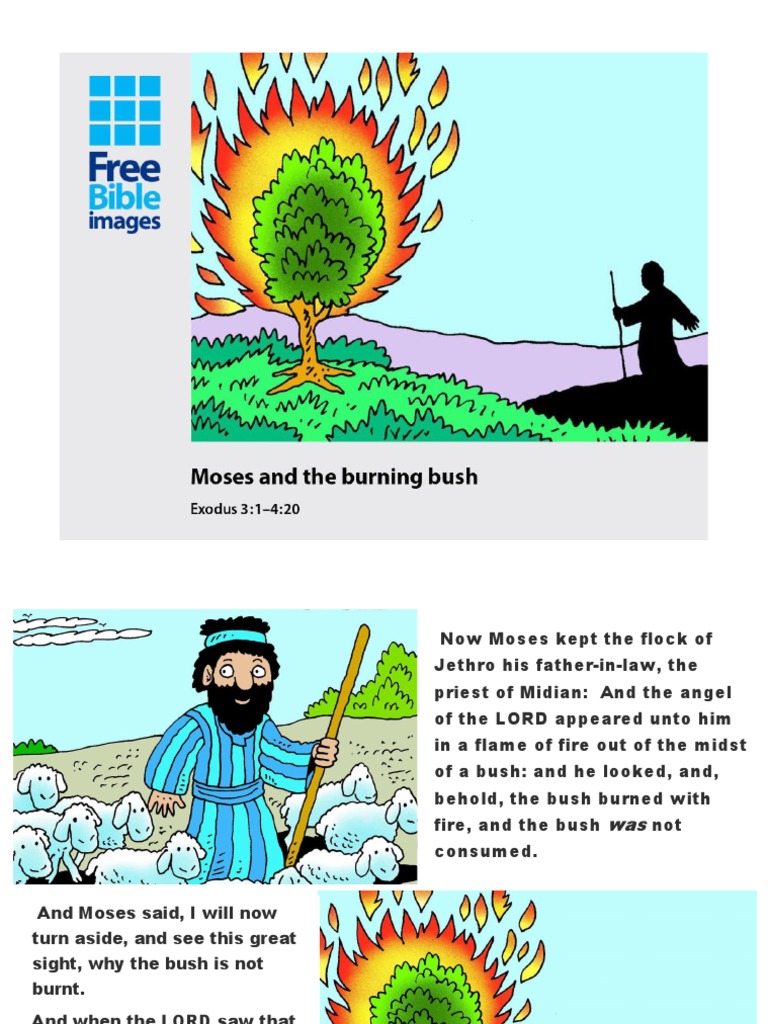Moses and the Burning Bush Encounter | PDF | Moses | The Exodus