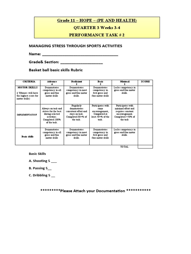 Sports Activity 2 Basketball | PDF | Behavior Modification | Cognition