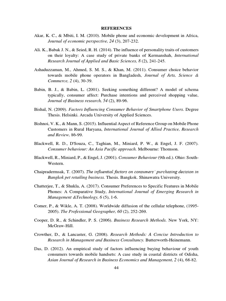 References | PDF | Behavior | Consumer Behaviour